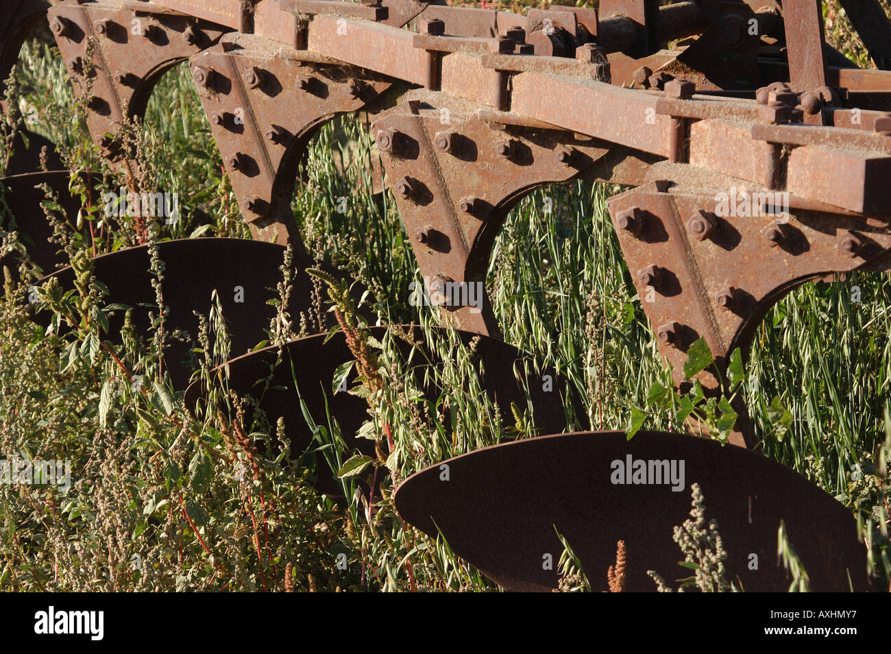Old Rustic Farm Equipment Stock Photo - Alamy
