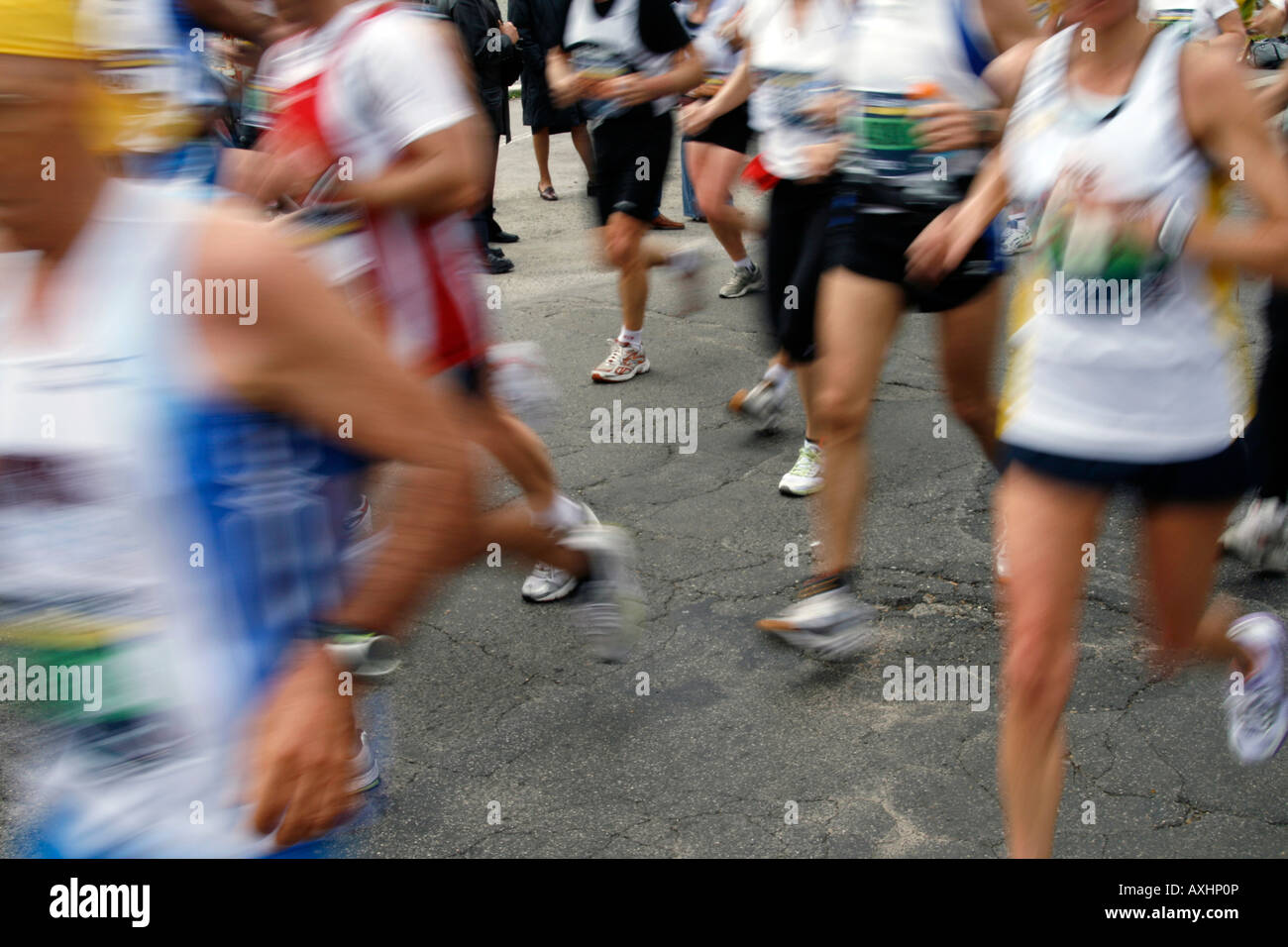 runners in road race Stock Photo - Alamy