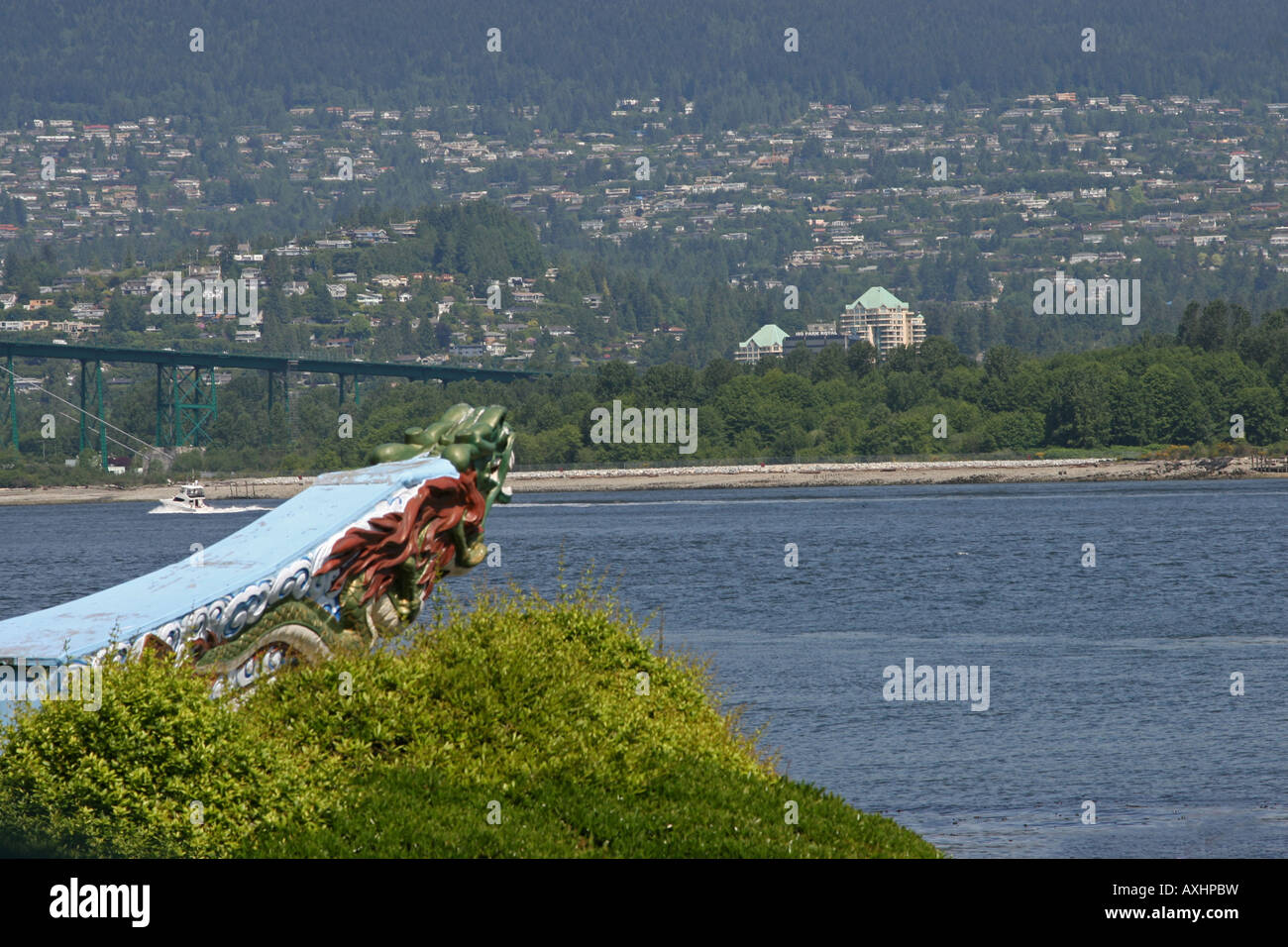 SS Empress of Japan ship figurehead, Stanley Park, Vancouver Stock ...