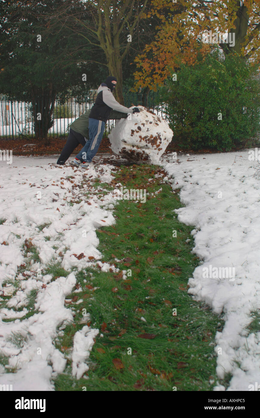 Rolling giant snowball hi-res stock photography and images - Alamy