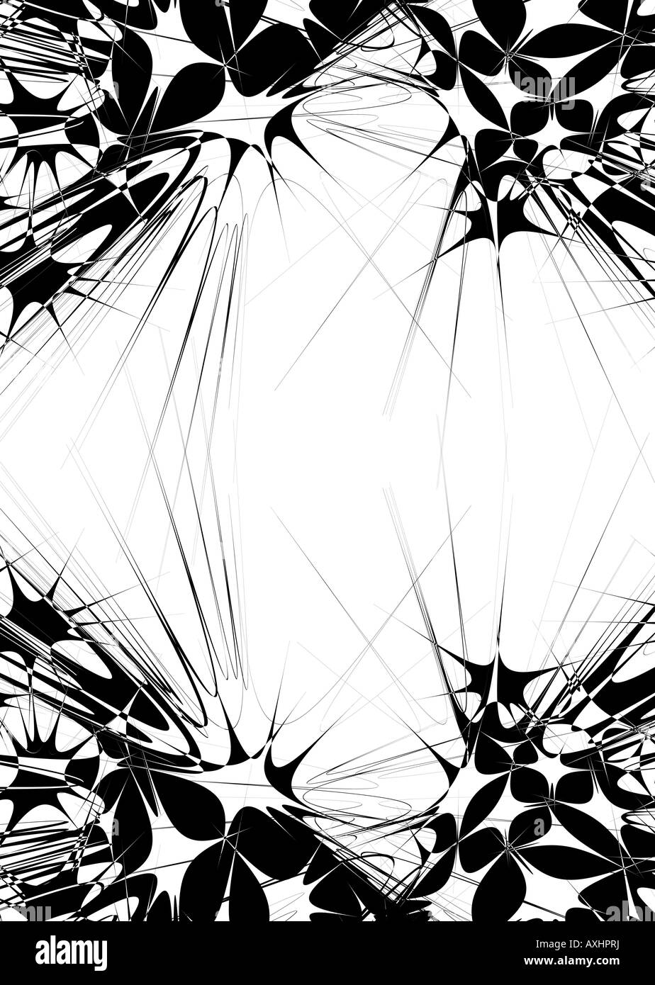 Illustrated border with a difference for the modern world Stock Photo ...