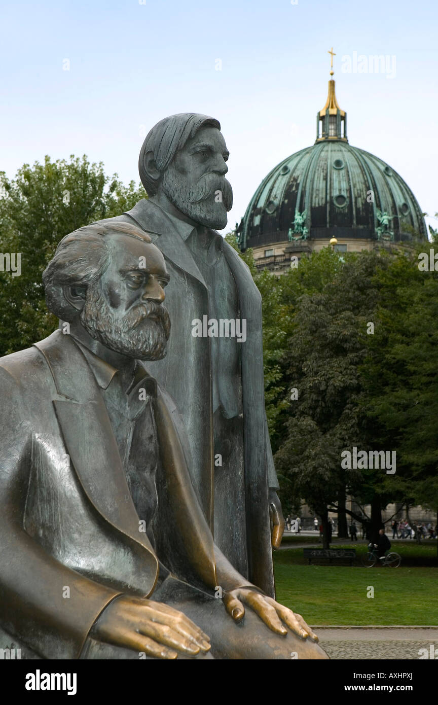 Engels and Marx Statue in Berlin Germany Europe statue monument politic ...