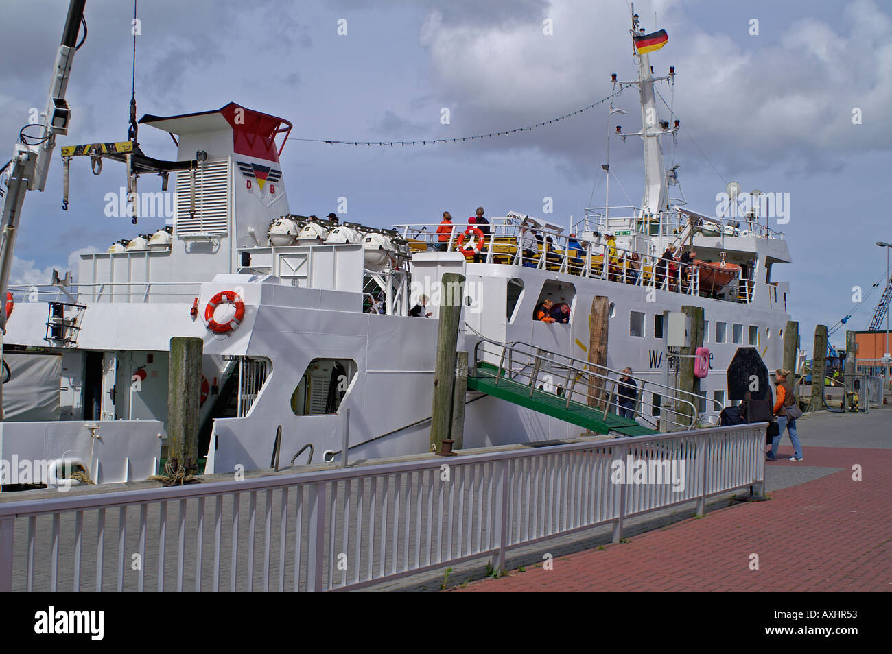 ferry Harlesiel Wangerooge Stock Photo - Alamy