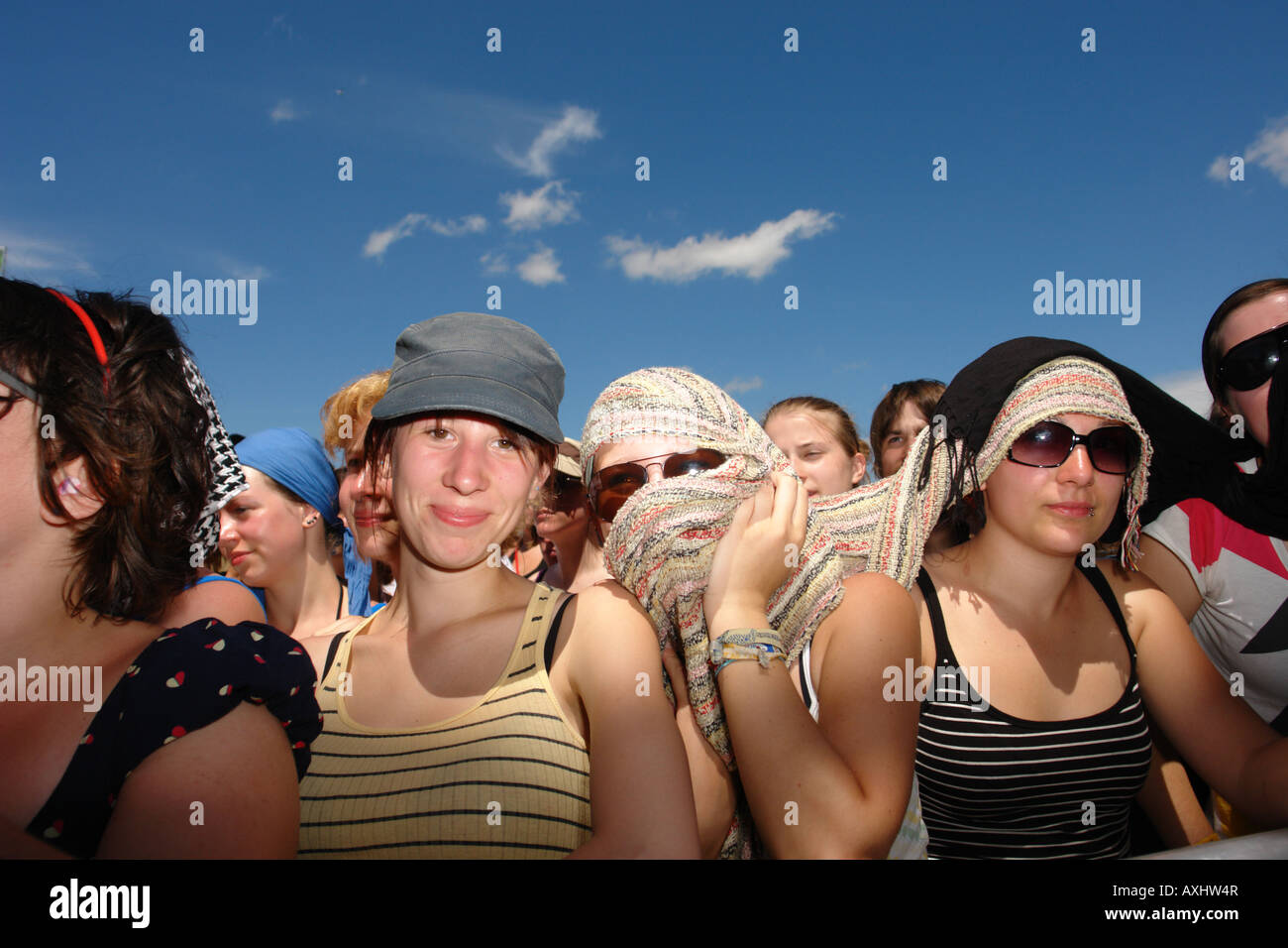 People at an Open air called Southside using all kind of stuff to ...