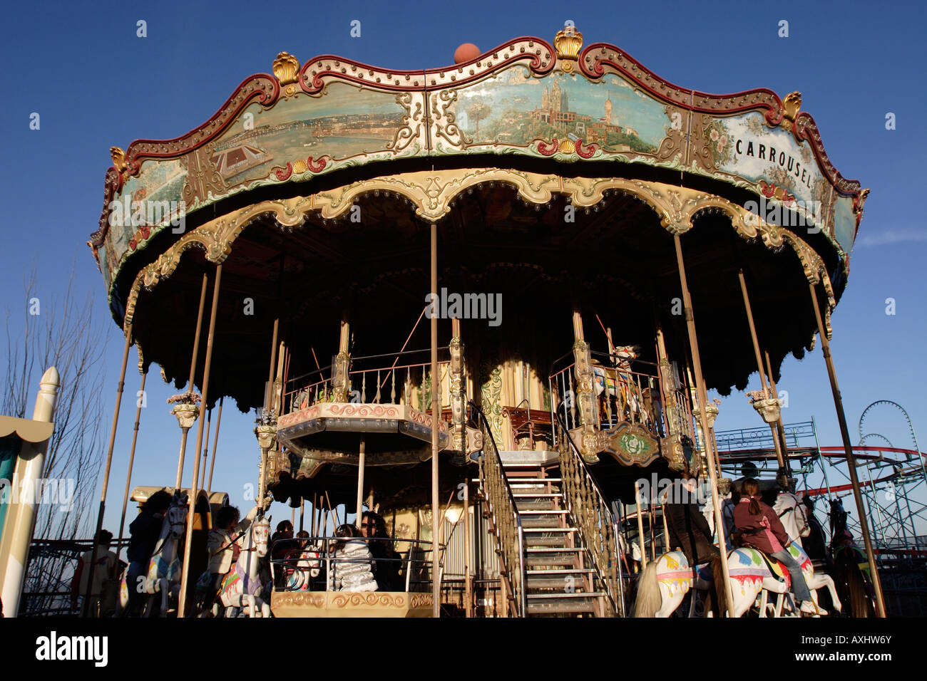 Vintage merry go round hi-res stock photography and images - Alamy