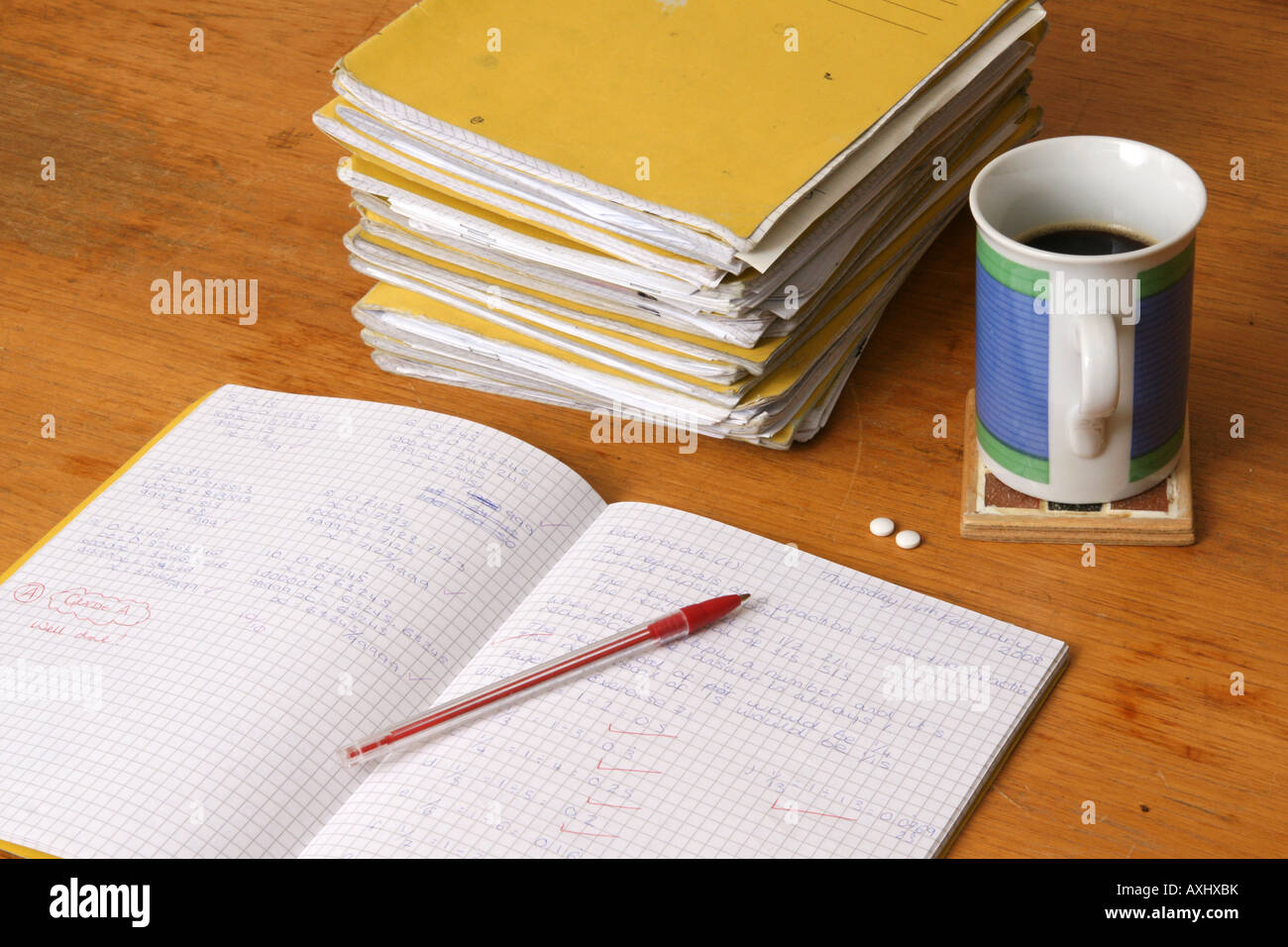 Teacher Marking School Work High Resolution Stock Photography and ...