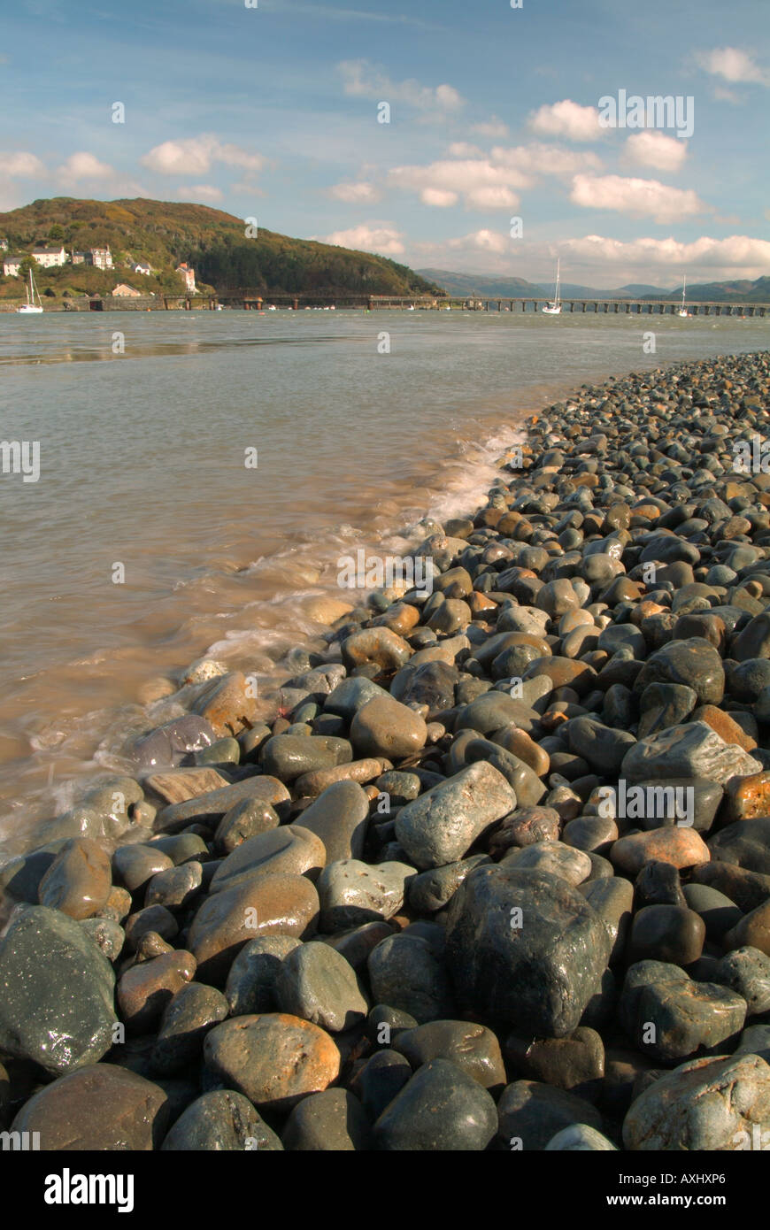 Fairbourne beach Barmouth Snowdonia Wales UK Stock Photo - Alamy