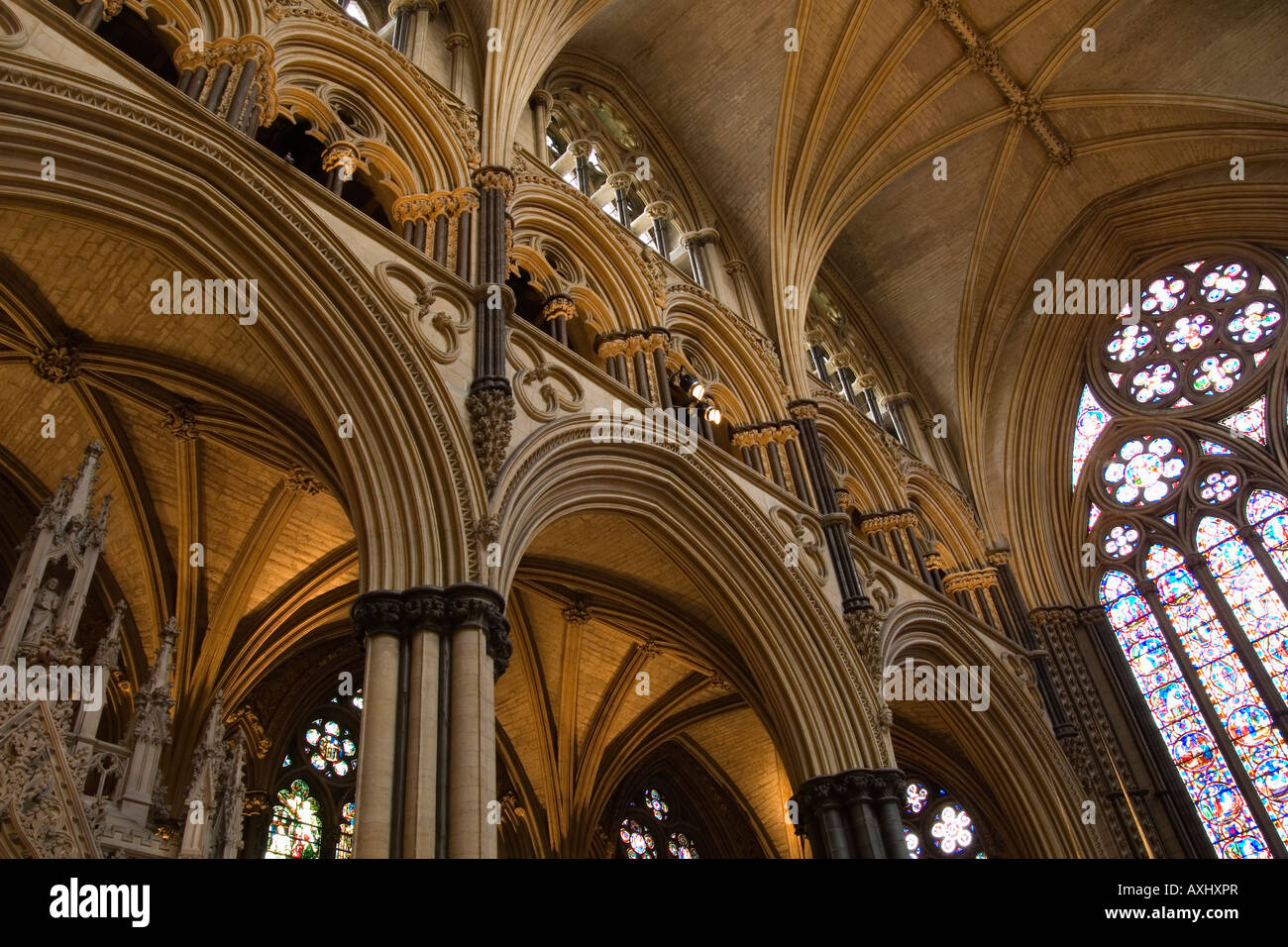 Inside Lincoln Cathedral, England, UK Stock Photo - Alamy