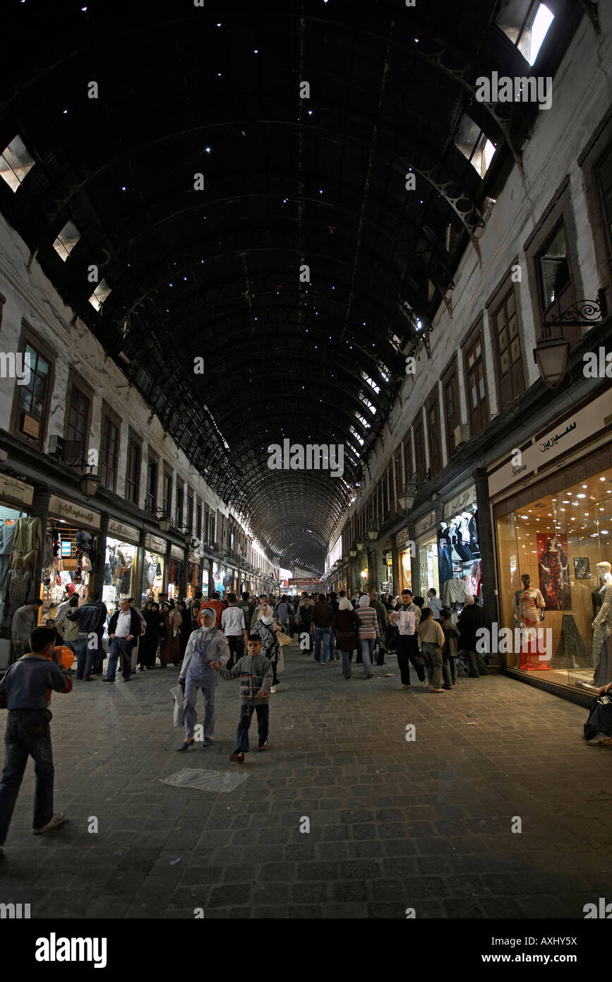 Damascus souk Al-Hamadiye Syria Stock Photo - Alamy
