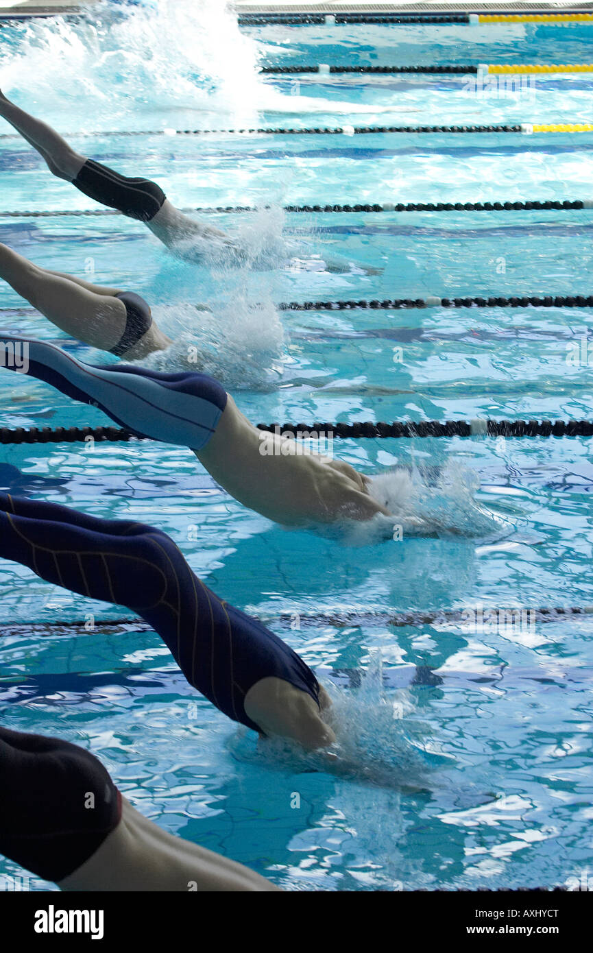Swimming Races Moana Pool Dunedin South Island New Zealand Stock Photo ...