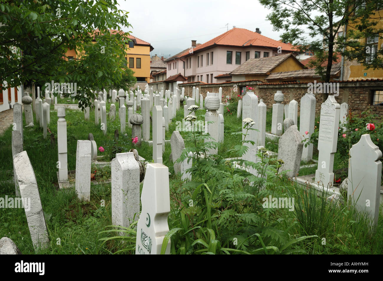 Small graveyard in Bosnia Stock Photo - Alamy