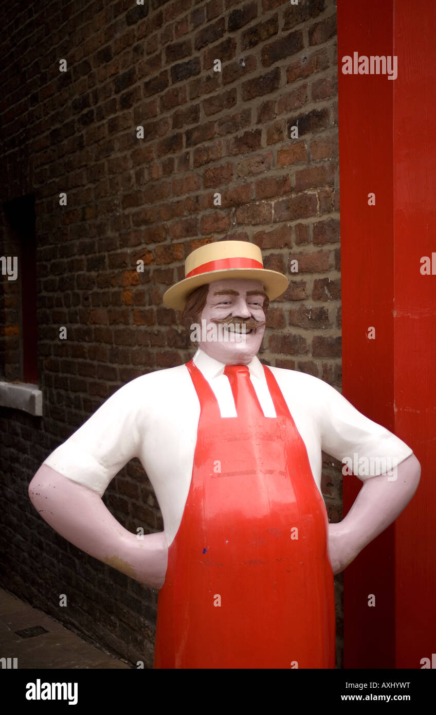 Butcher with a mustache hi-res stock photography and images - Alamy