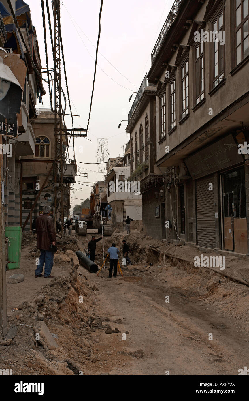 Damascus straight street hi-res stock photography and images - Alamy