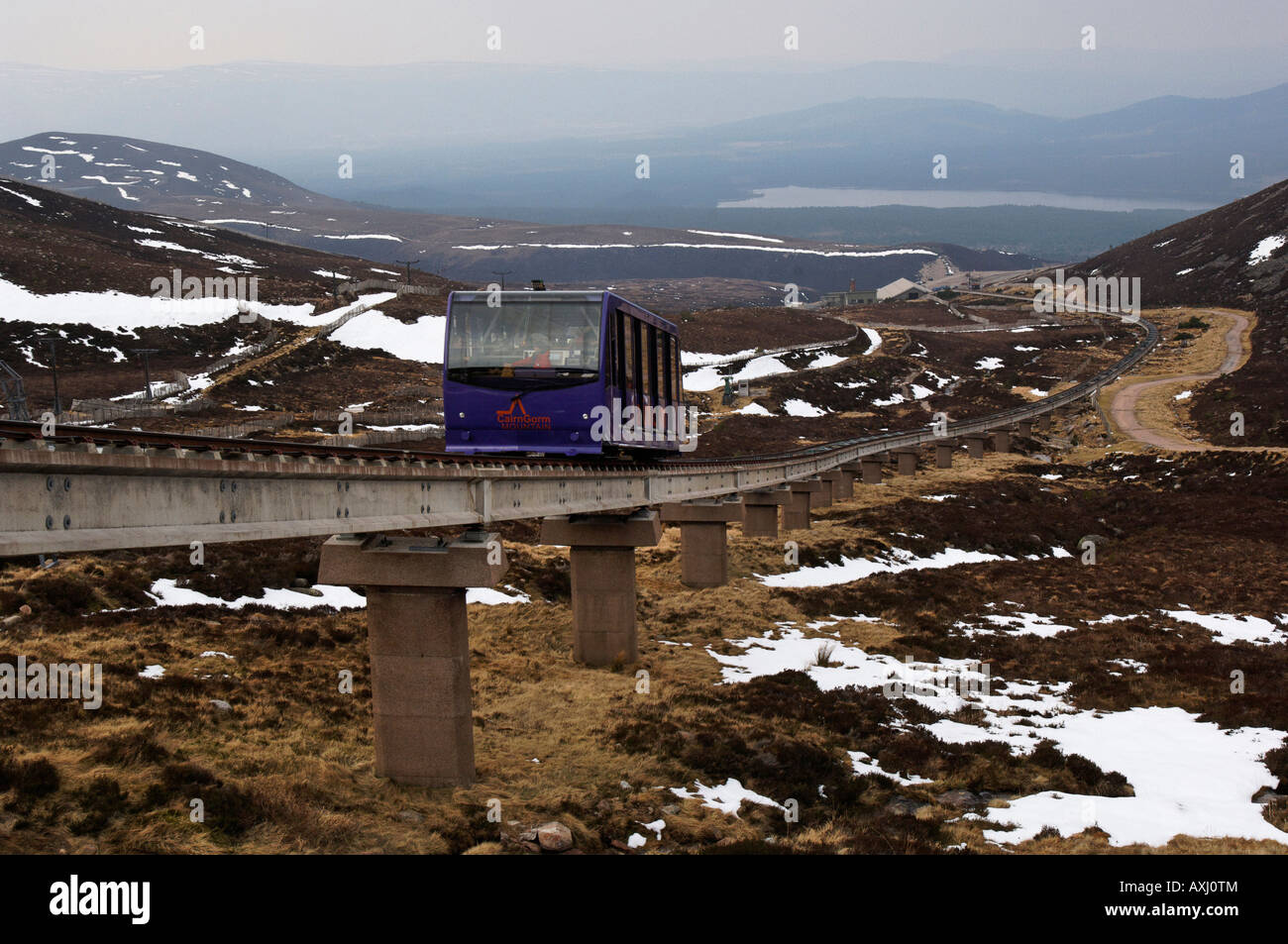 Cairngorm mountain funicular railway aviemore hi-res stock photography and images - Alamy