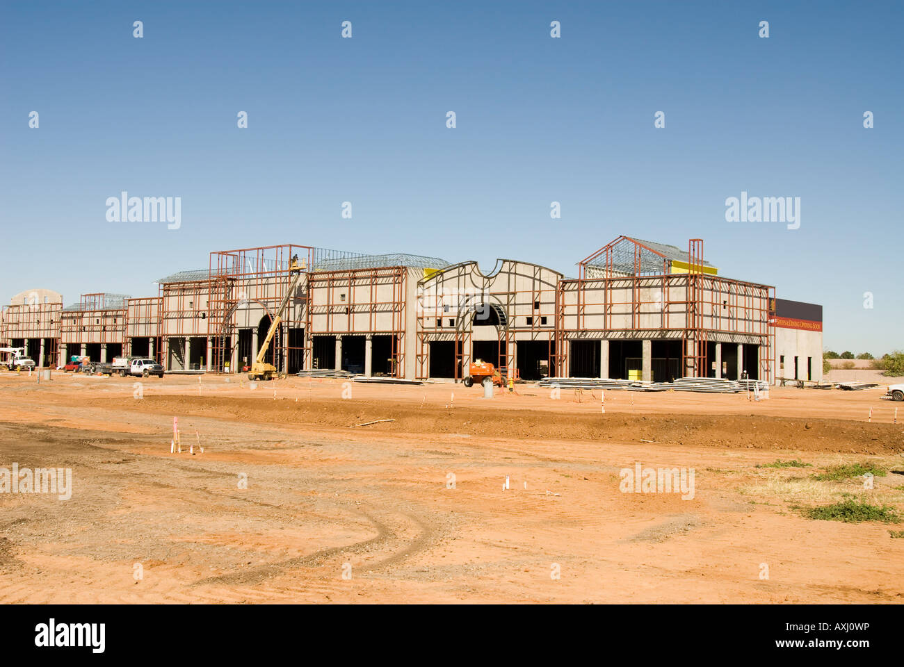 A portion of a shopping mall being constructed Stock Photo - Alamy