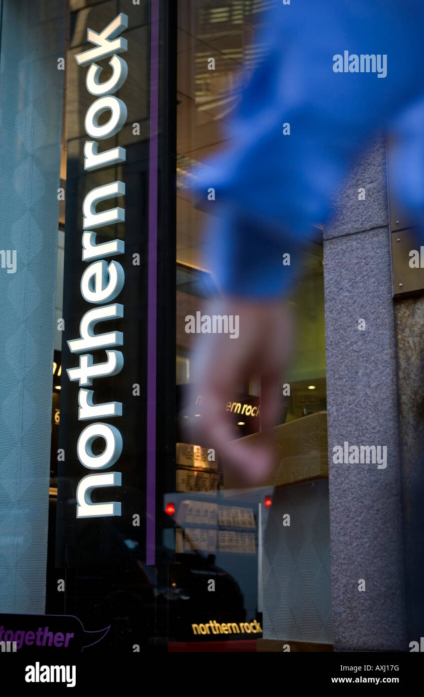 Now defunct, former Northern Rock branch in London Stock Photo - Alamy