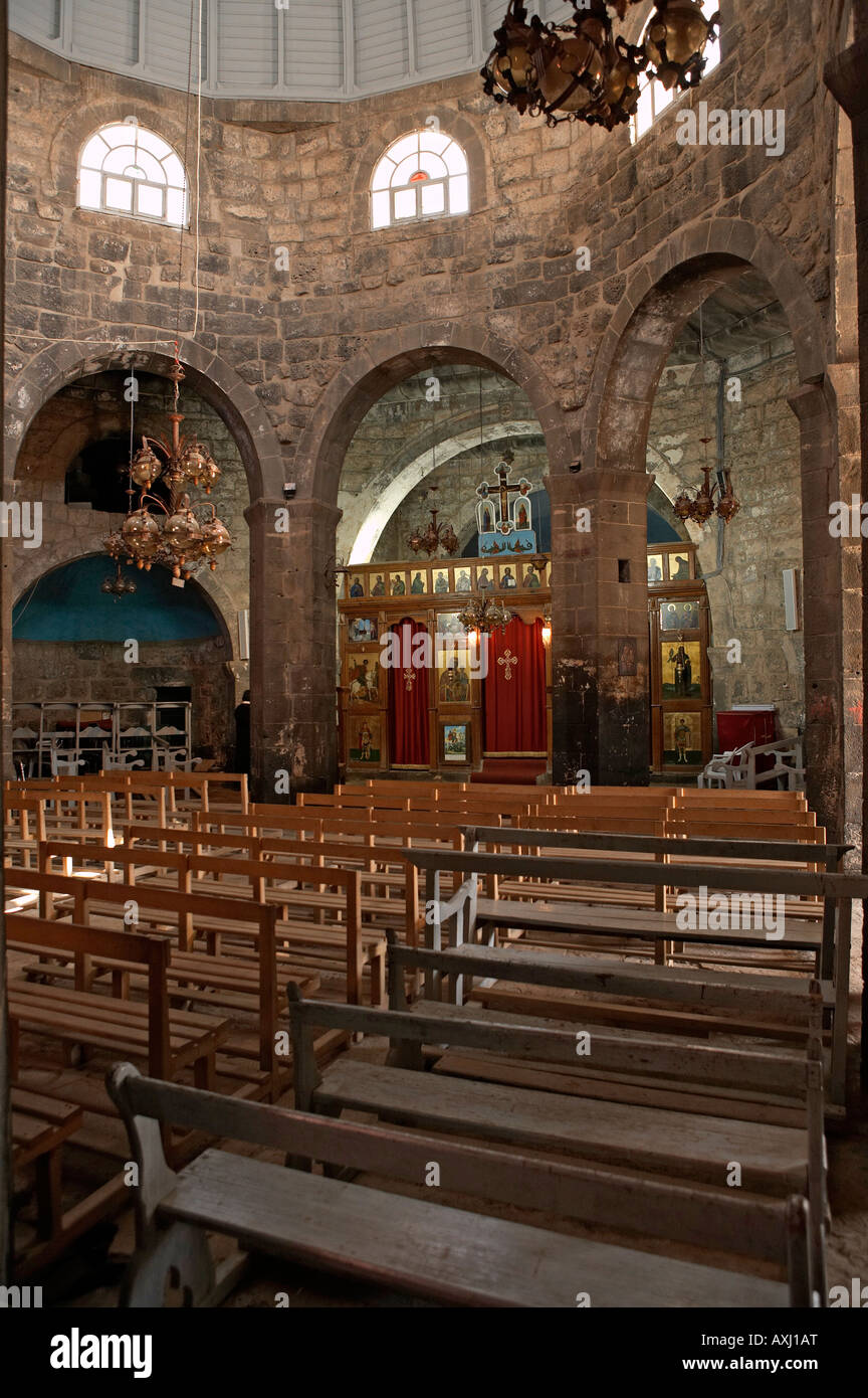 Ezraa Syria 6th century Greek orthodox church of St George Stock Photo ...