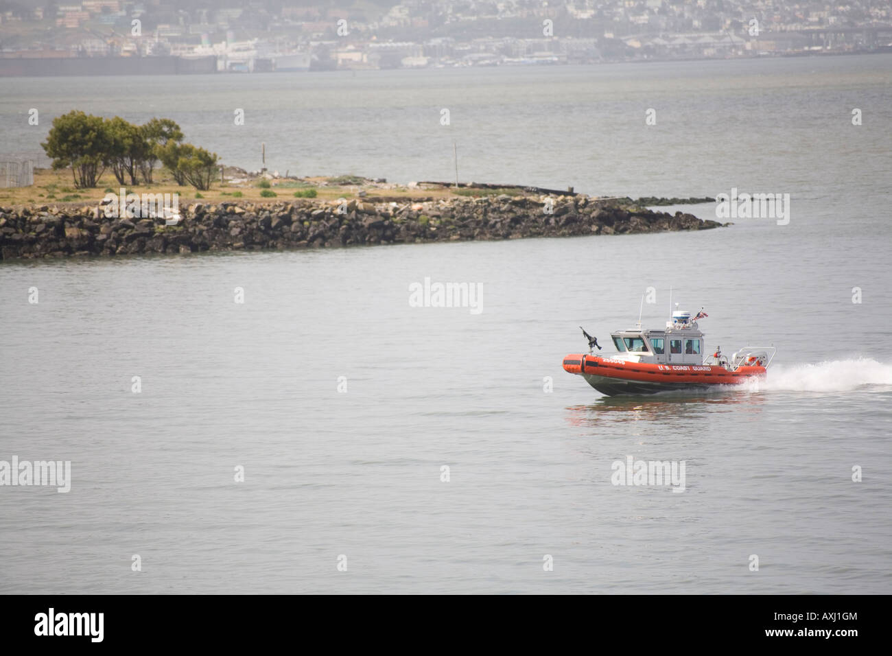 coast guard speed boat Stock Photo - Alamy