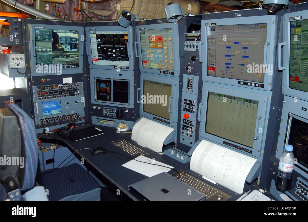 Airbus testing equipment on the Airbus 3800-800 in the cabin at ...