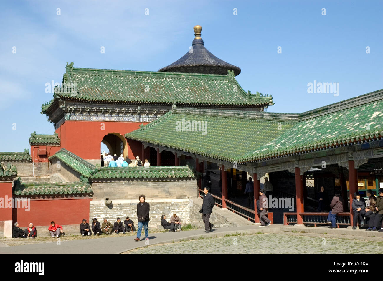 Entrance and exit gate of the Temple of Heaven, Beijing Stock Photo - Alamy