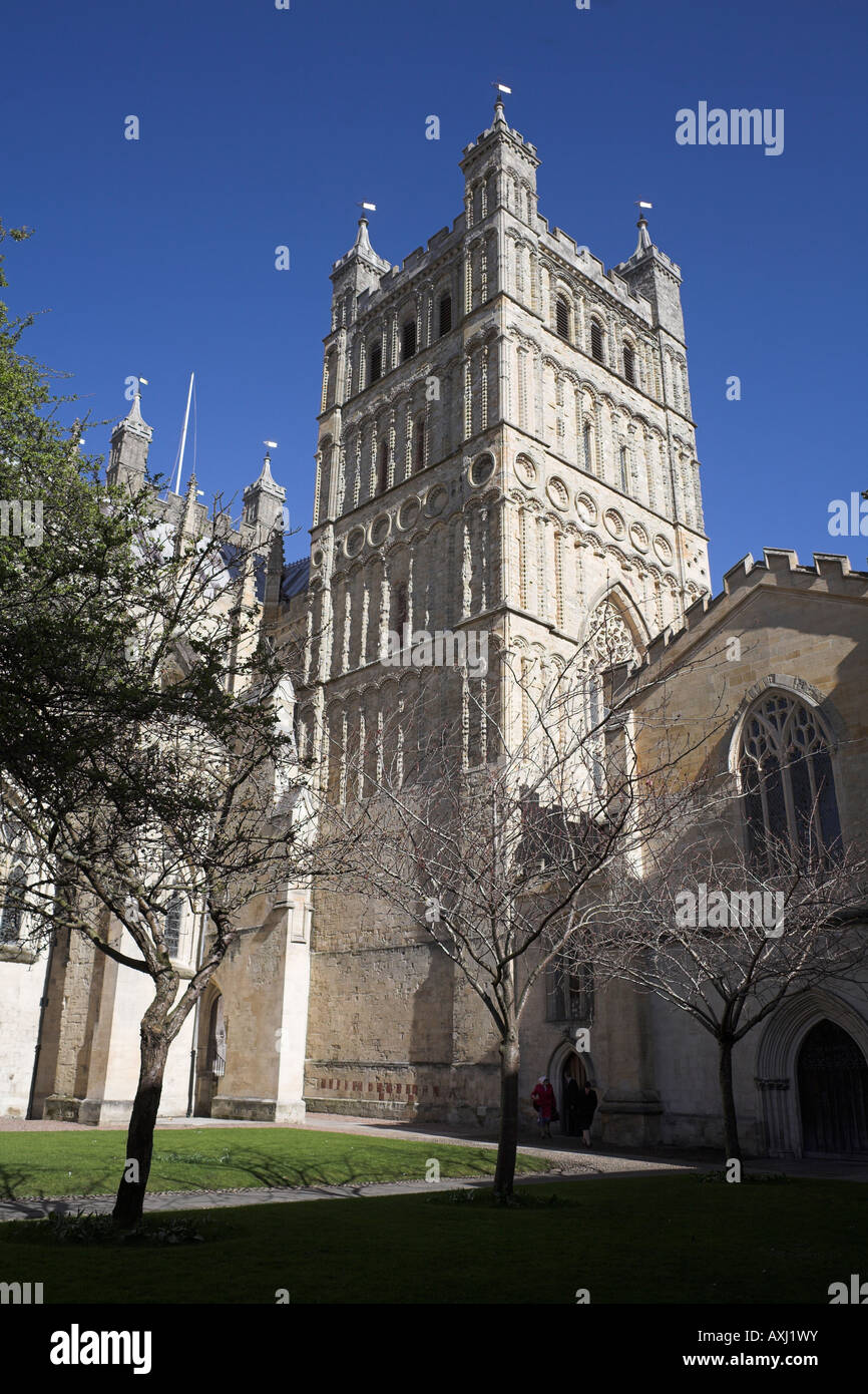 Exeter Cathedral Devon England Stock Photo - Alamy