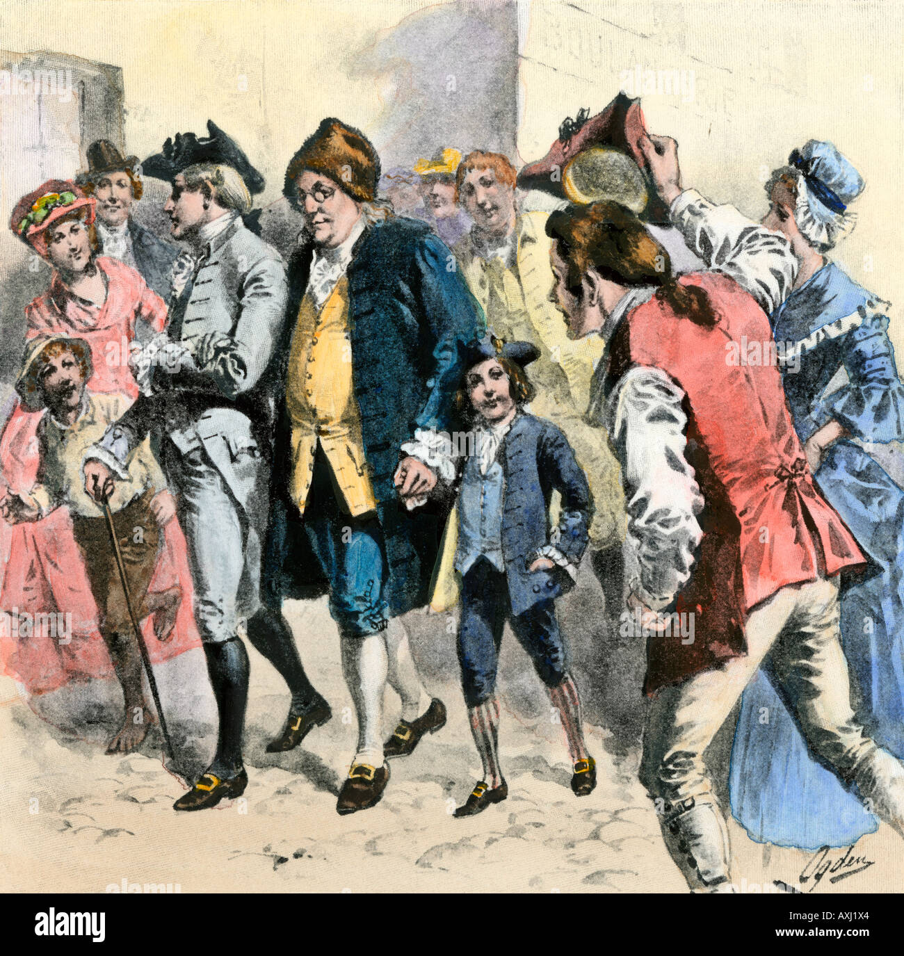 1780s america family hi-res stock photography and images - Alamy