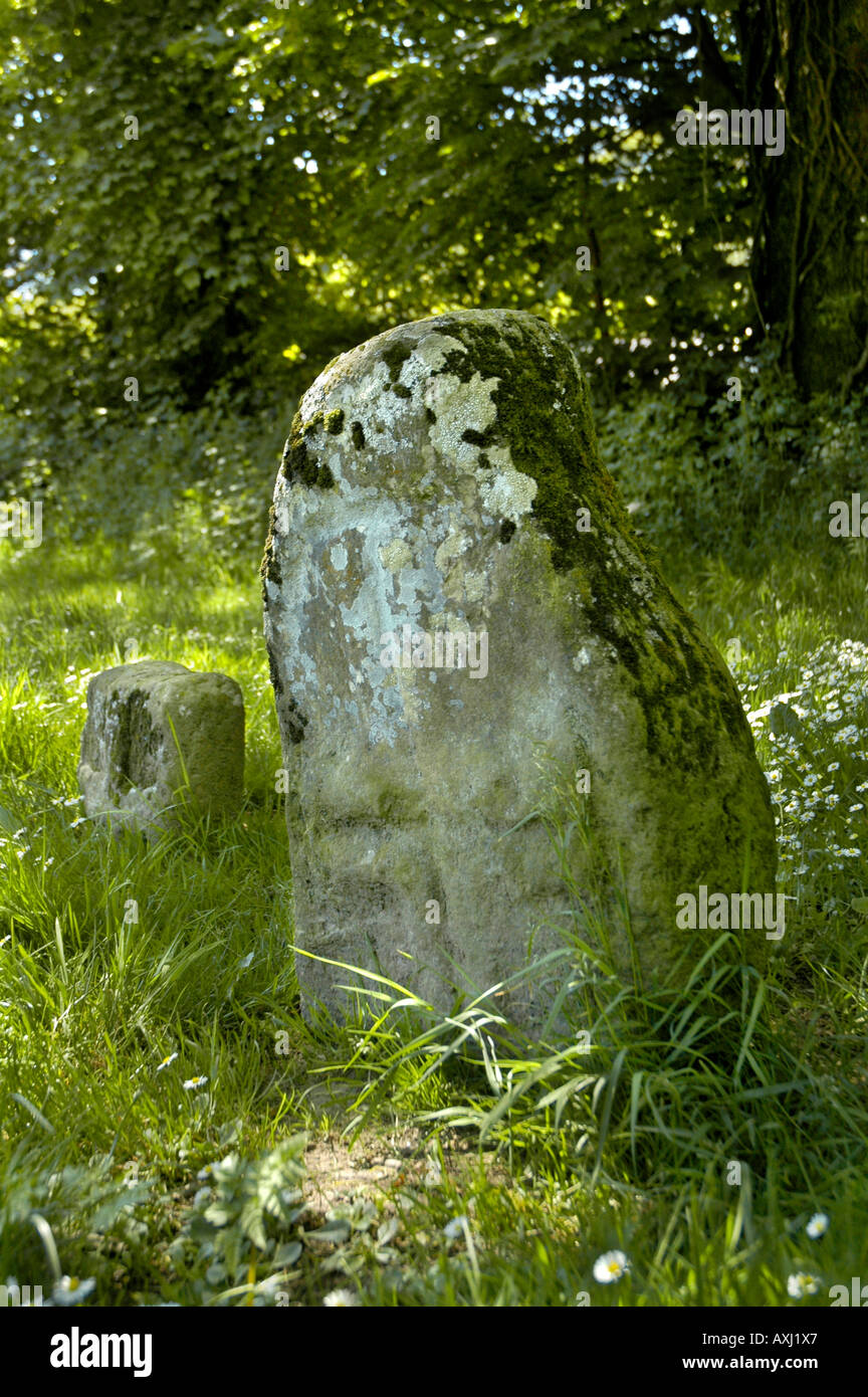 Cross Stones Standing Stone Llanddowror Carmarthenshire West Wales ...