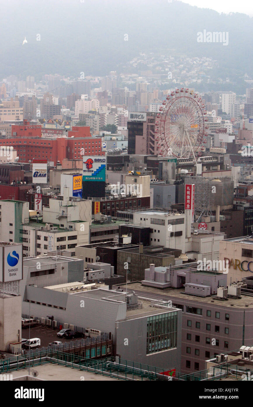 Panoramic city view from TV tower Sapporo Japan Stock Photo - Alamy