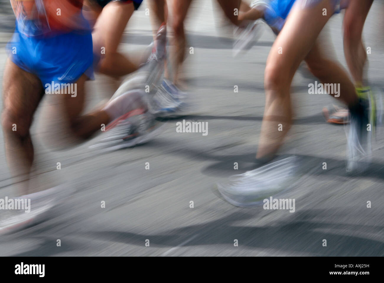 runners in road race Stock Photo - Alamy