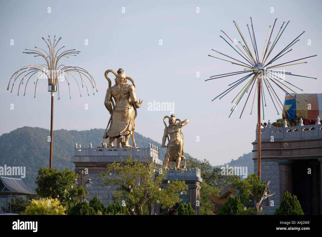 Statues of deities at Kek Lok Si Temple Georgetown Penang Hill Malaysia ...