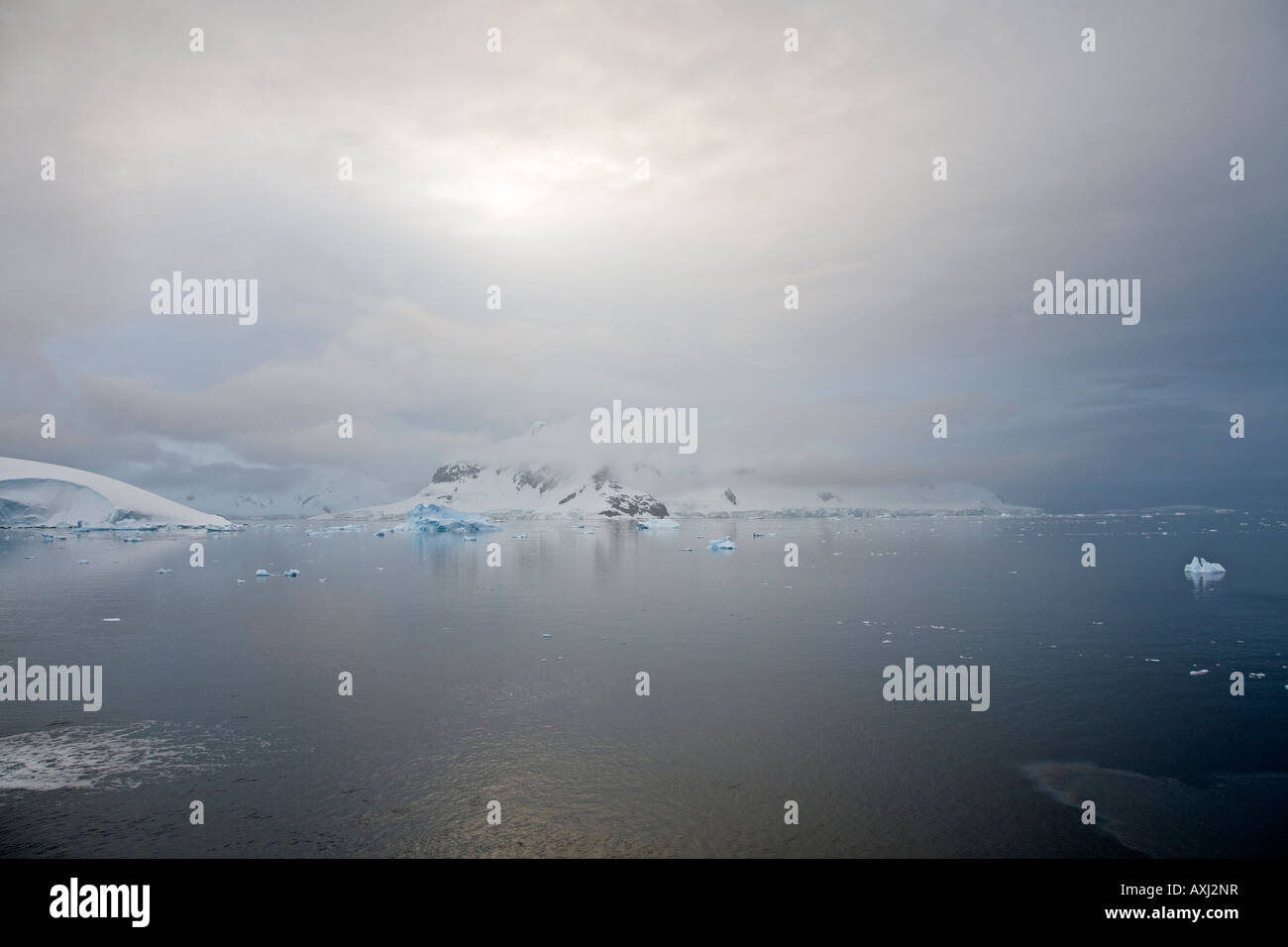 mountains and floating ice in Antarctica Stock Photo - Alamy