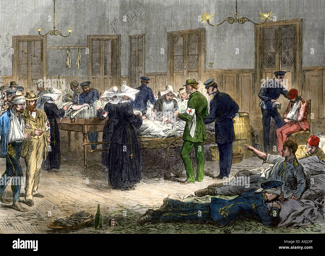 War red cross hospital hi-res stock photography and images - Alamy