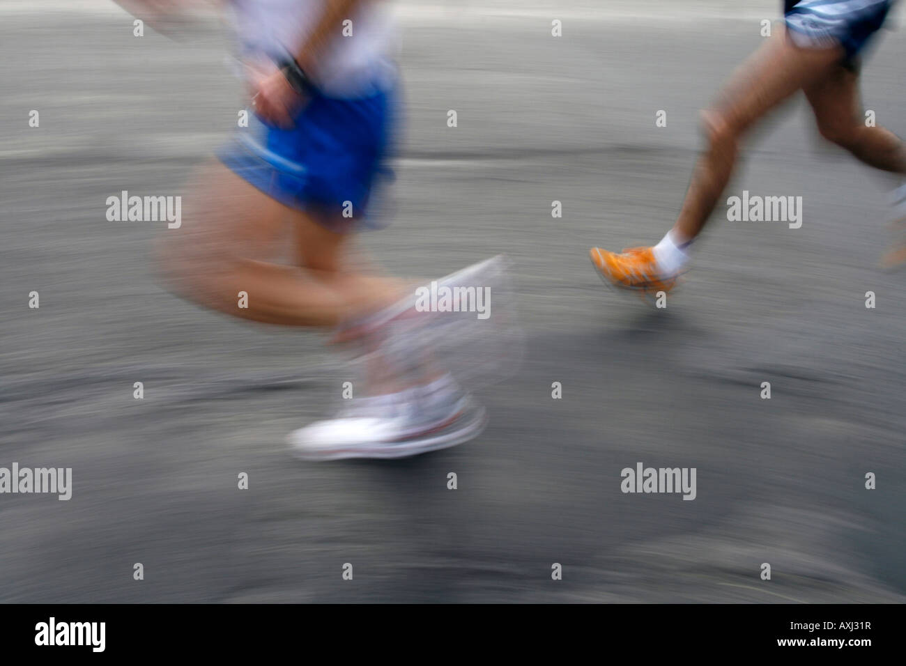 runners in road race Stock Photo - Alamy