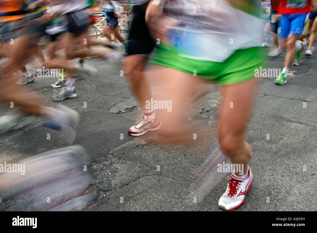 runners in road race Stock Photo - Alamy