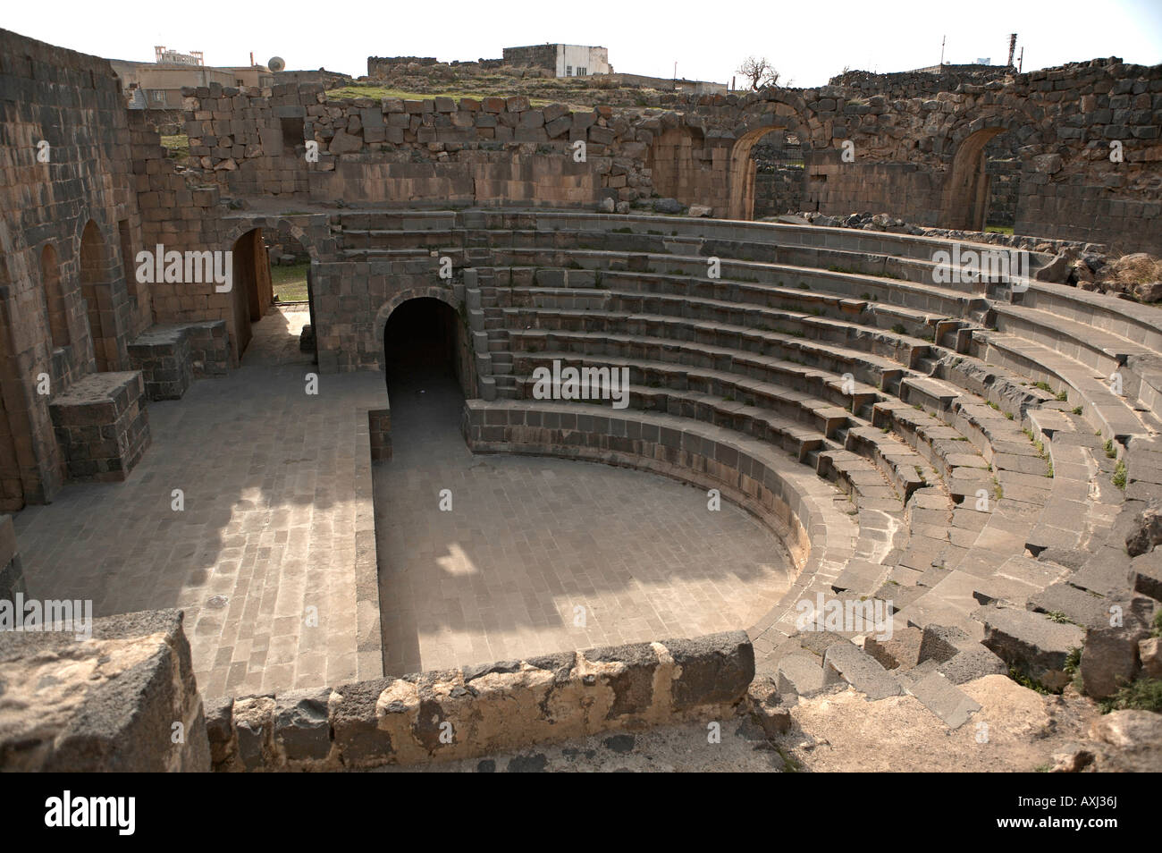 Shahba Syria roman theatre Stock Photo - Alamy