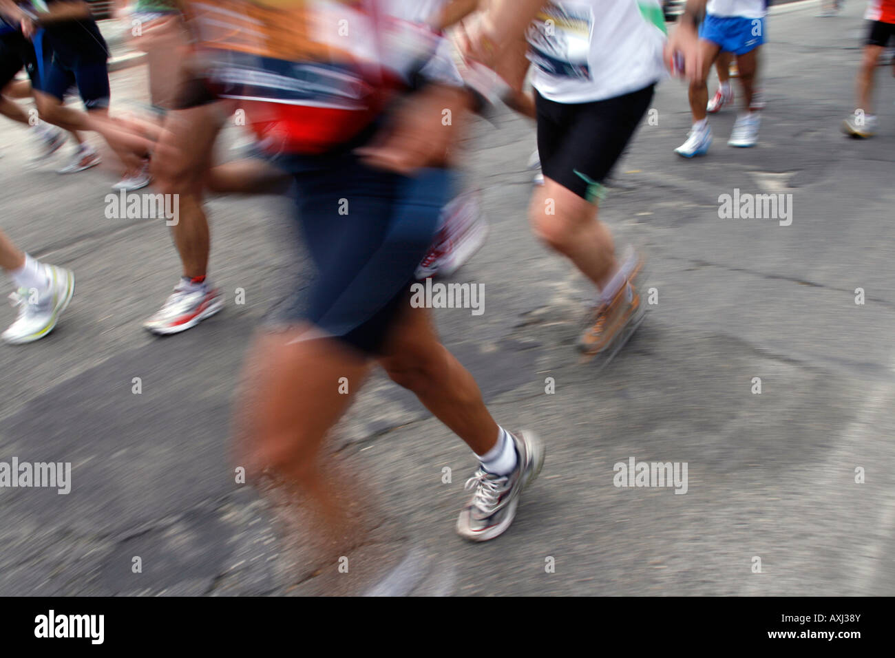 runners in road race Stock Photo - Alamy