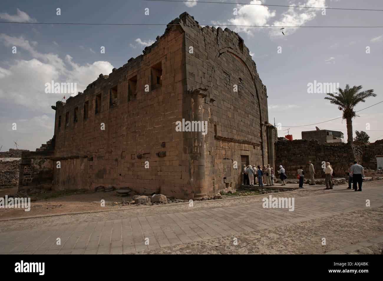 Bosra basilica Syria Stock Photo - Alamy