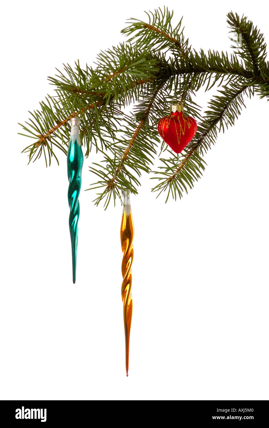 Christmas tree branch Stock Photo - Alamy