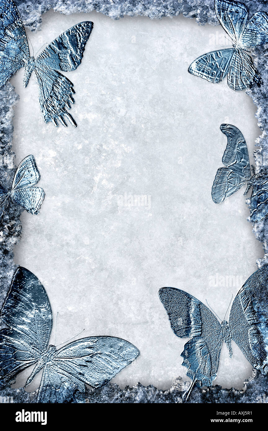 Decorative Icy Frame Stock Photo - Alamy