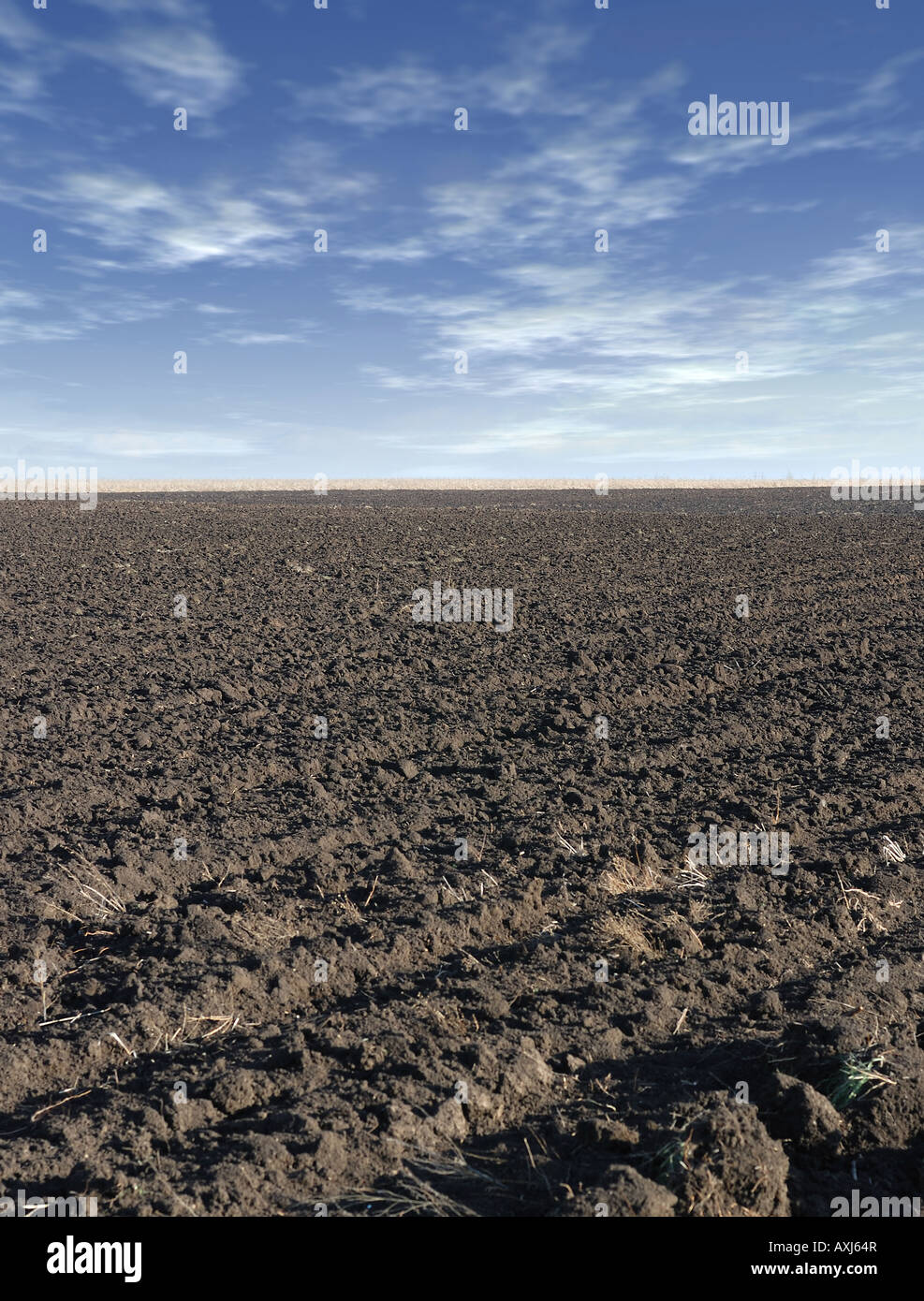 The ploughed field humus the fertile grounds of the East Europe Stock ...