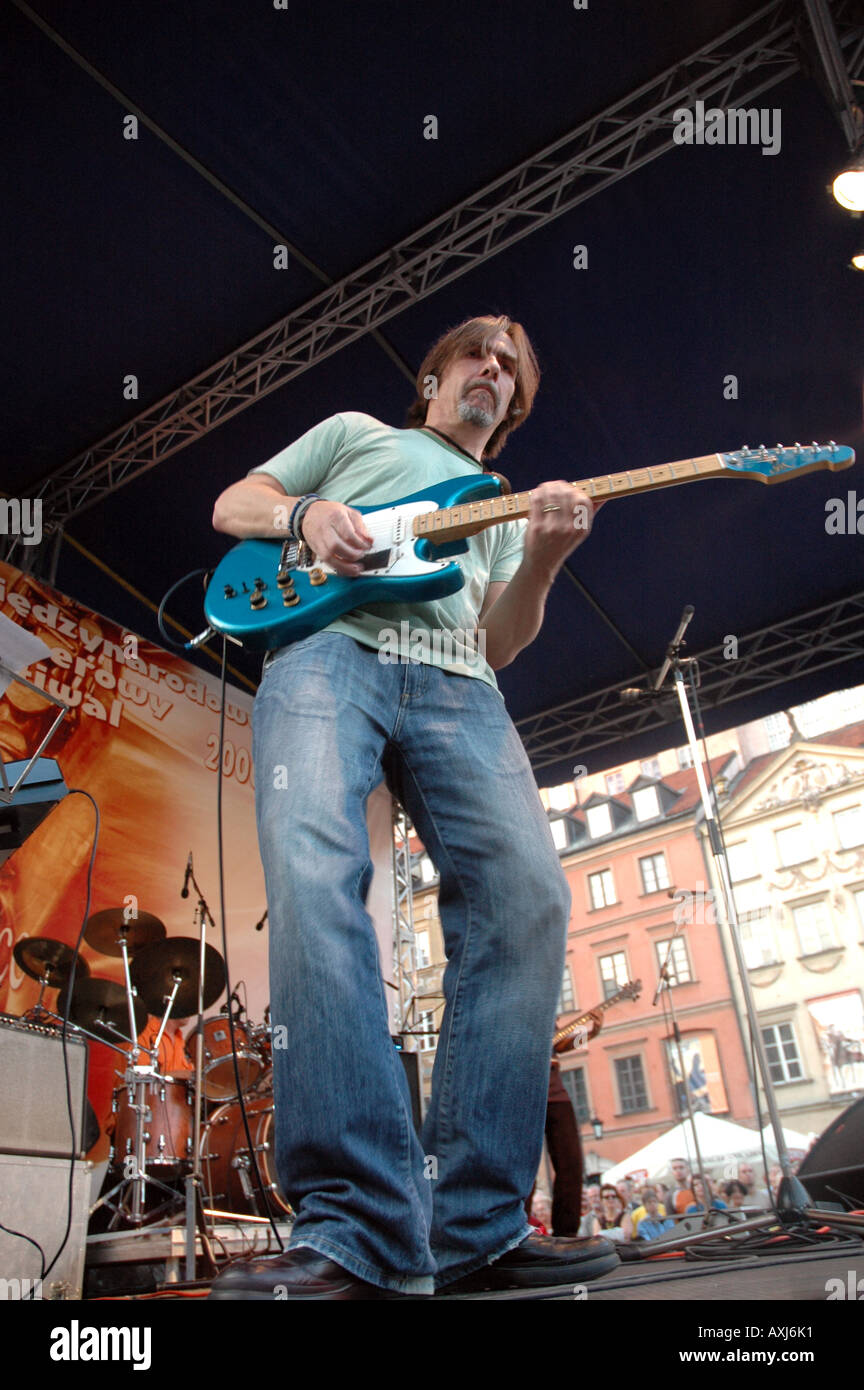 Dean Brown from Dean Brow Quartet on Jazz Festival in Warsaw Stock ...