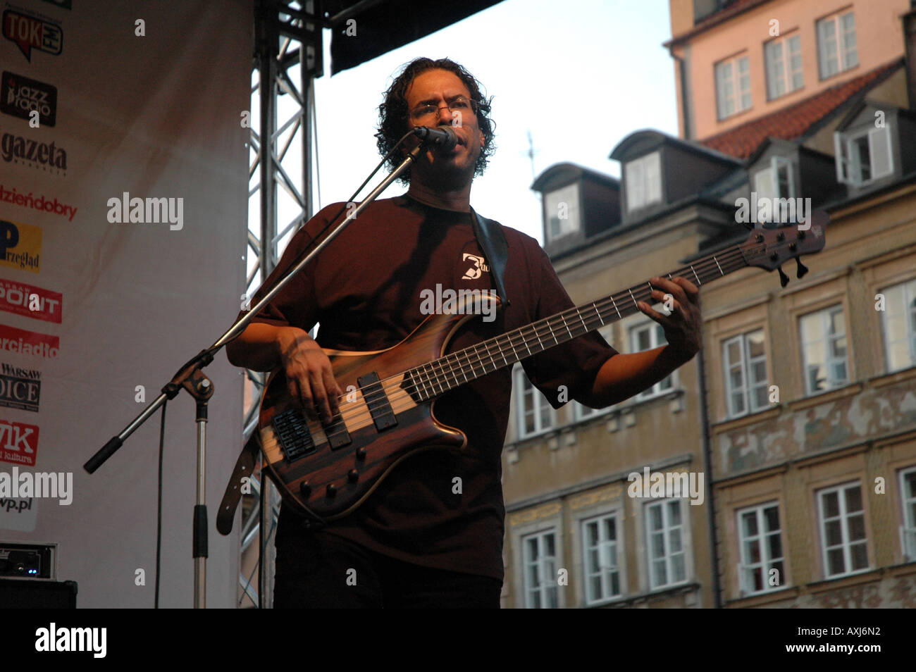 Steve Logan from Dean Brow Quartet on Jazz Festival in Warsaw Stock ...