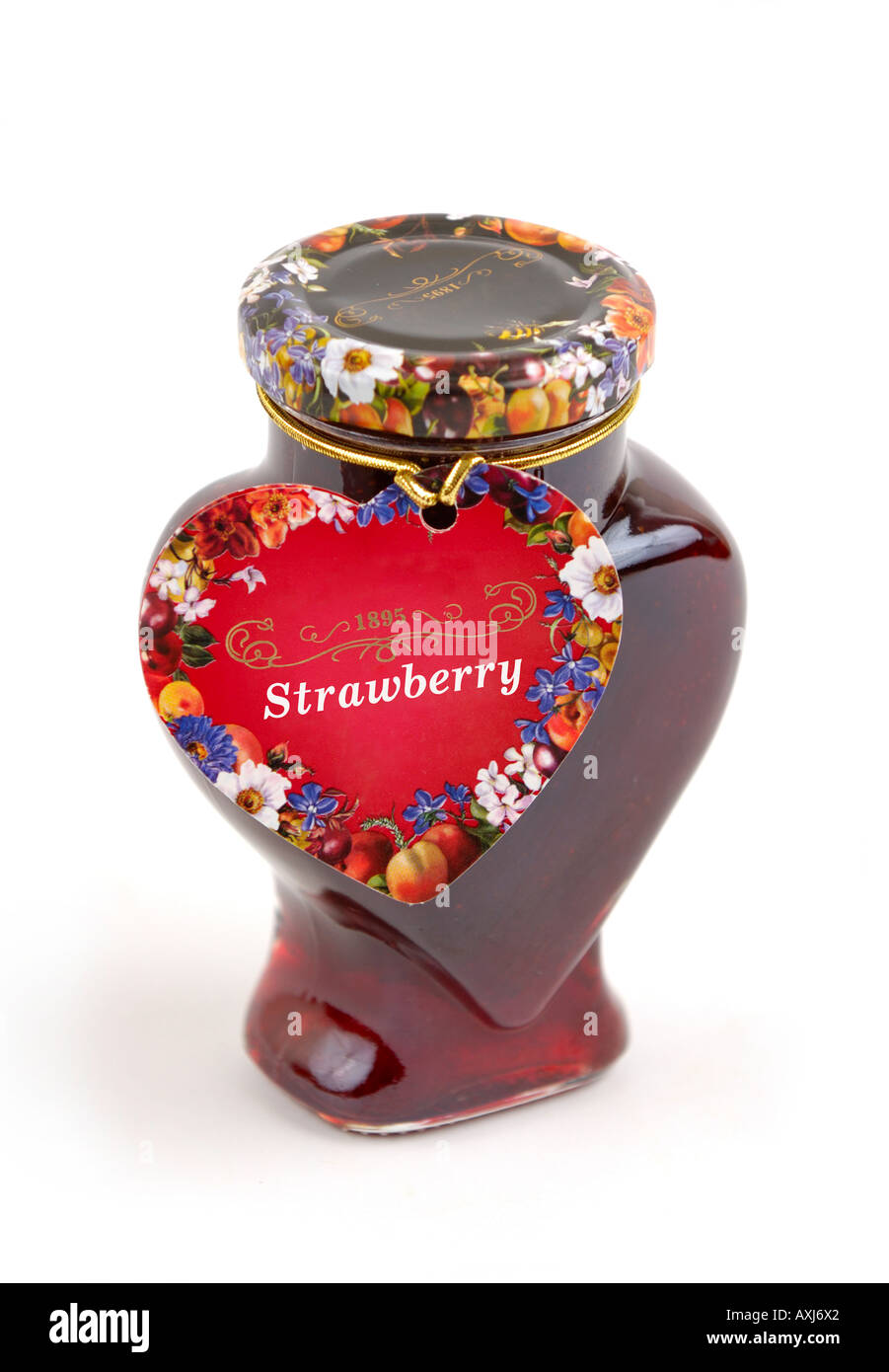 Raspberry strawberry jam jars Cut Out Stock Images & Pictures - Alamy