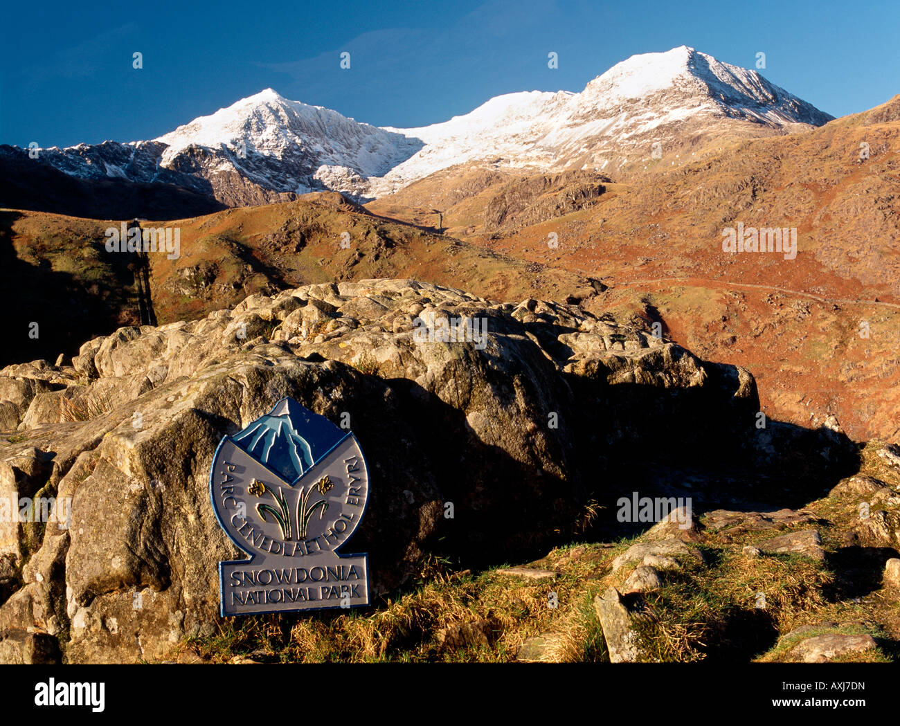 View to Snowdon Horseshoe, Snowdonia National Park. Wales Stock Photo ...