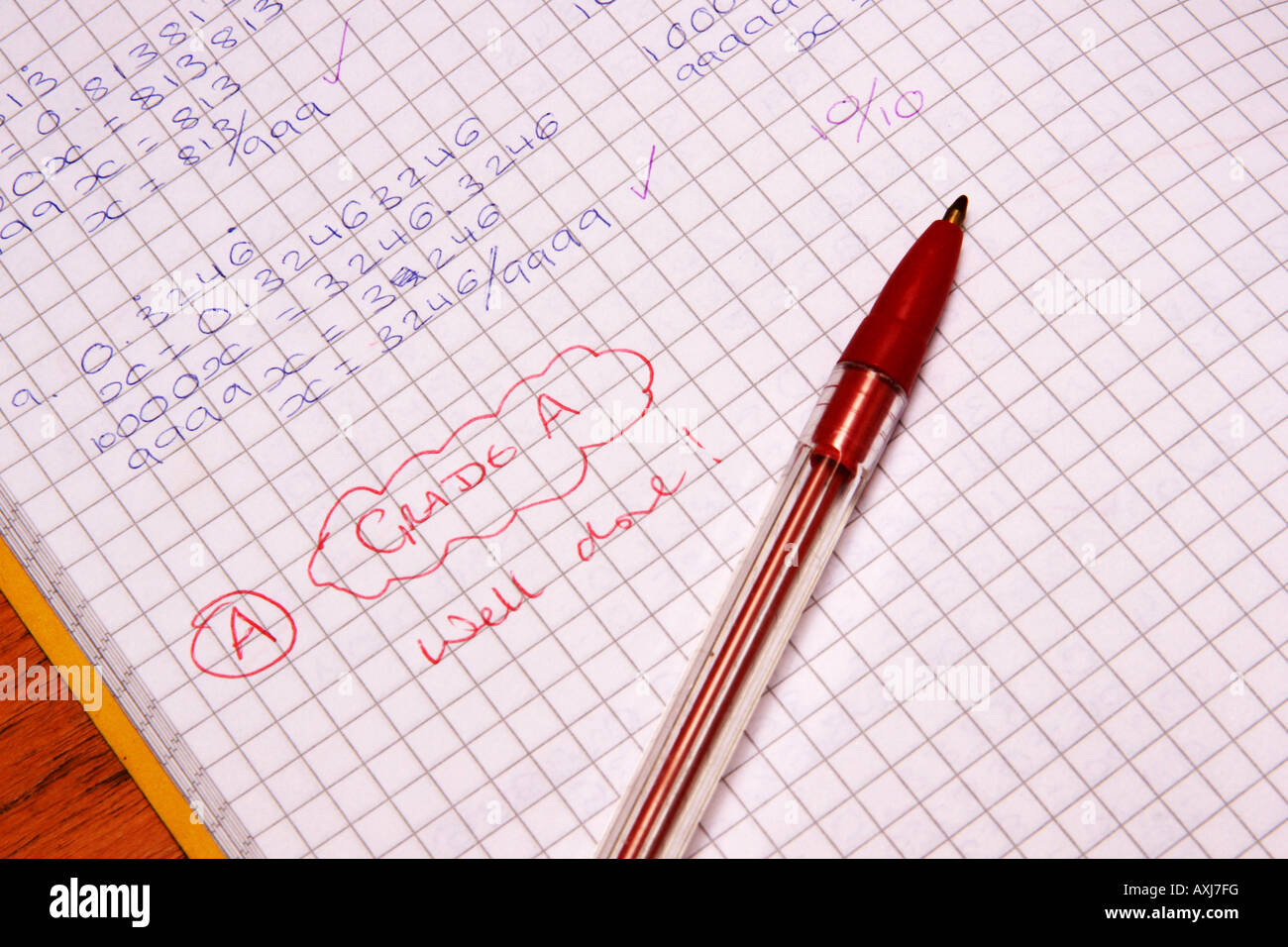 Marking homework hi-res stock photography and images - Alamy