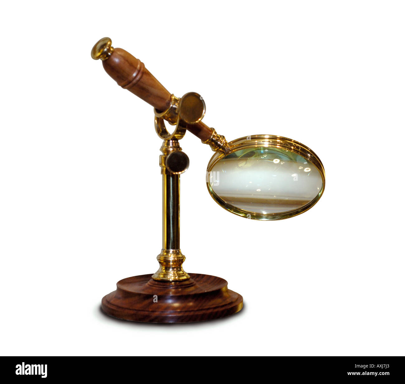 Antique magnifying glass Stock Photo - Alamy