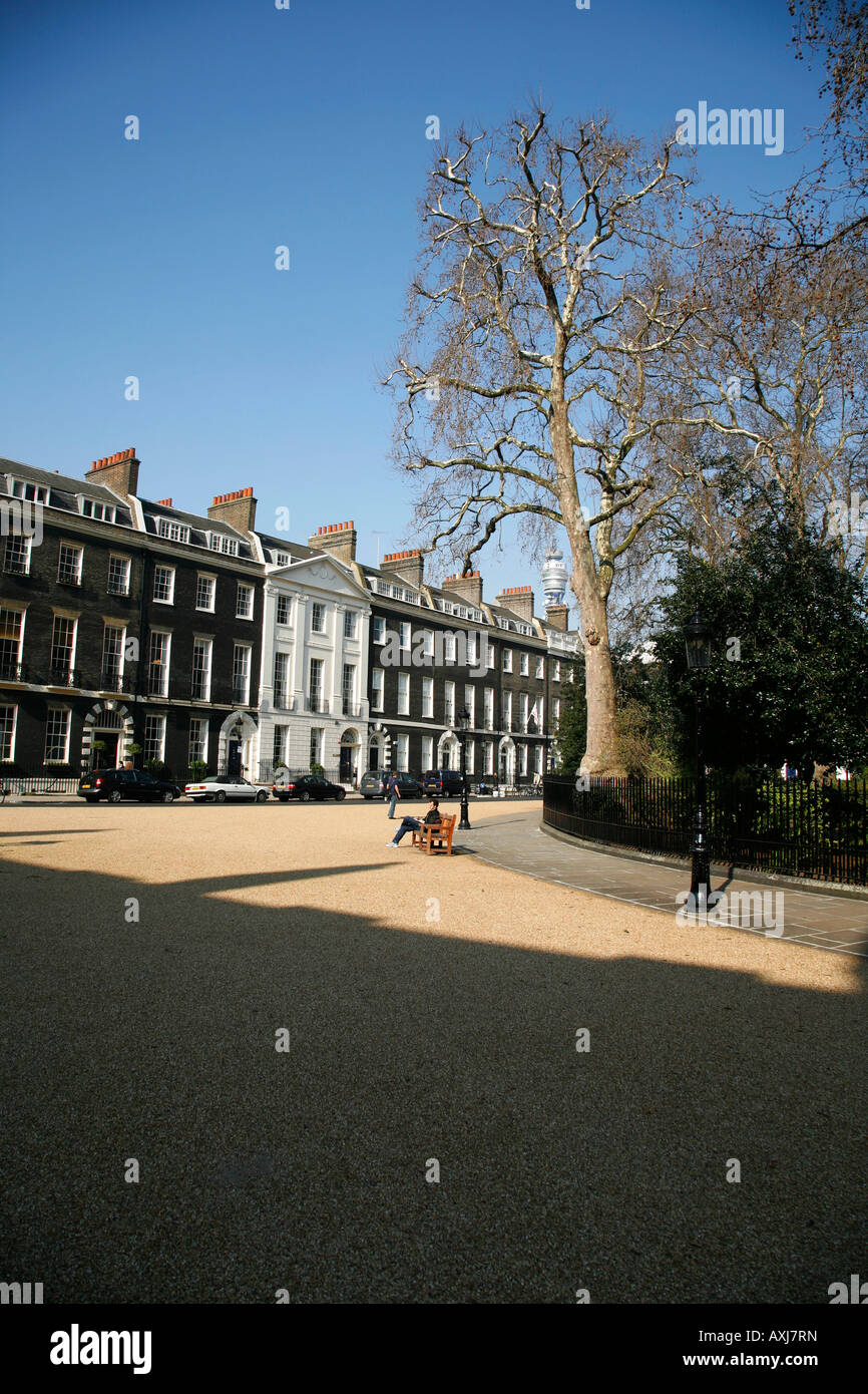 Bedford Square in Bloomsbury, London Stock Photo - Alamy