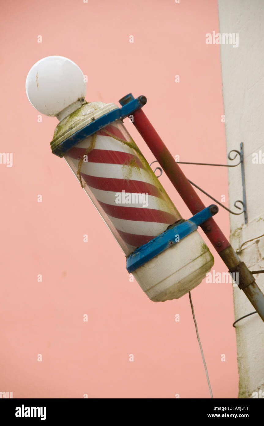 Traditional Striped Barbers Pole High Resolution Stock Photography and ...