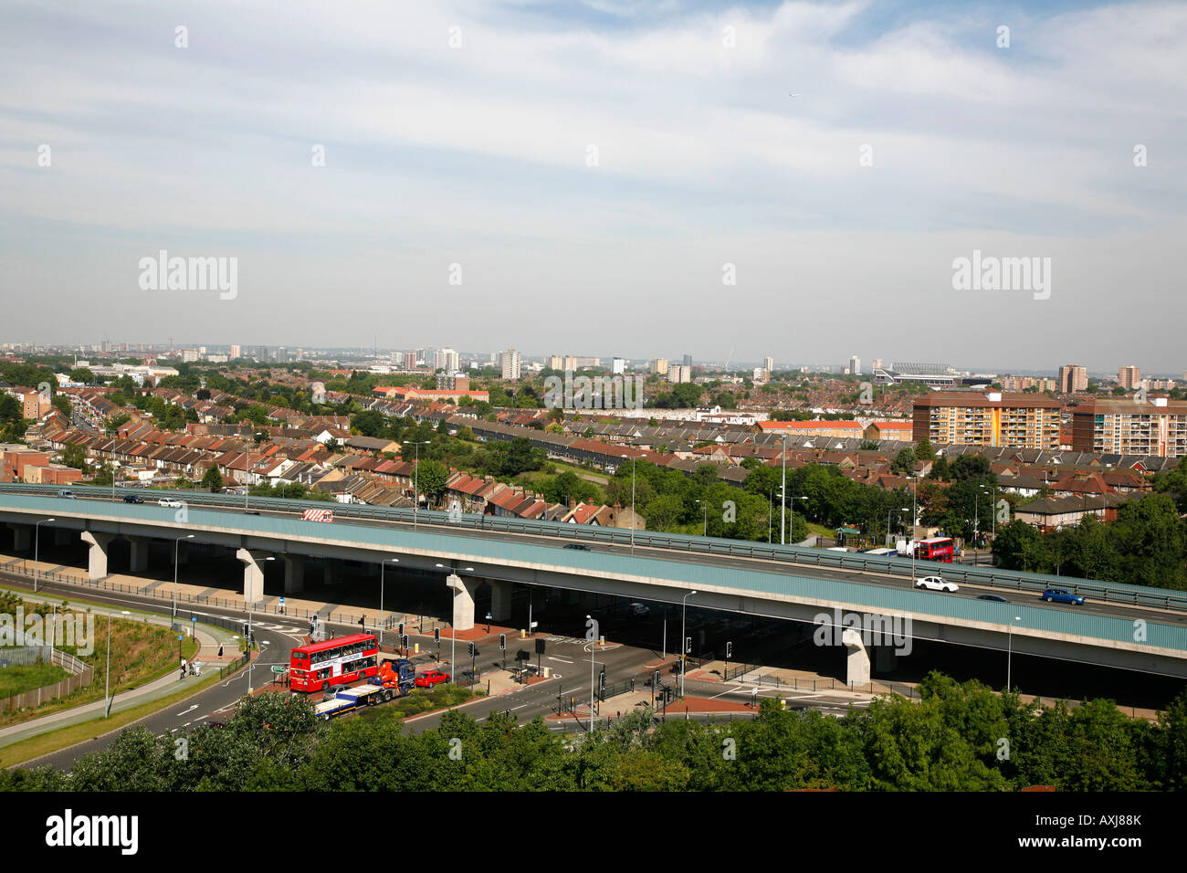 Skyline view of East Ham, London Stock Photo - Alamy