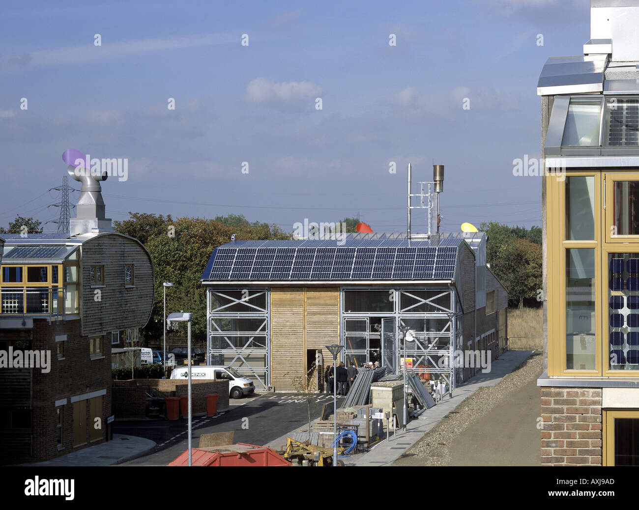 BEDZED BEDDINGTON ZERO ENERGY DEVELOPMENT Stock Photo - Alamy